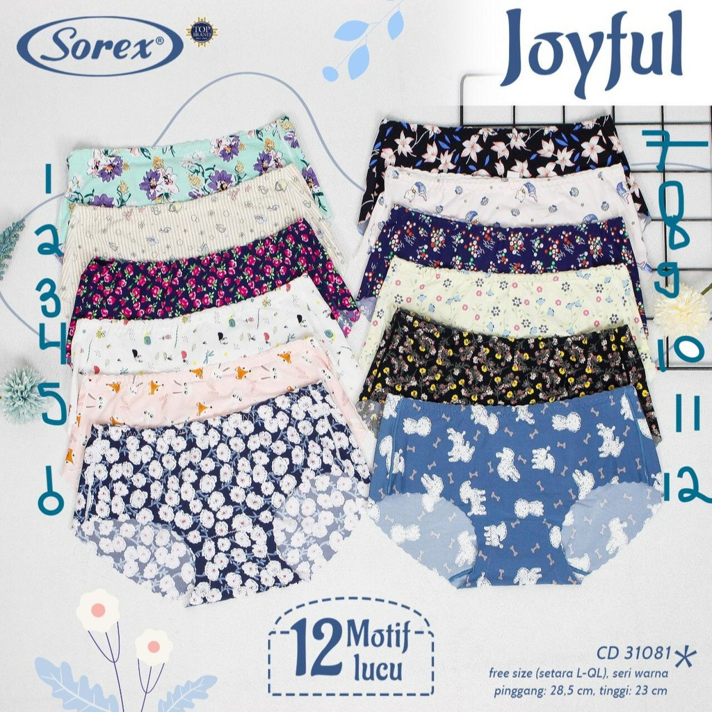 Jual Cd Sorex Seamless Motif 31081 - 31186 Super Soft 3pcs dan 6pcs ...
