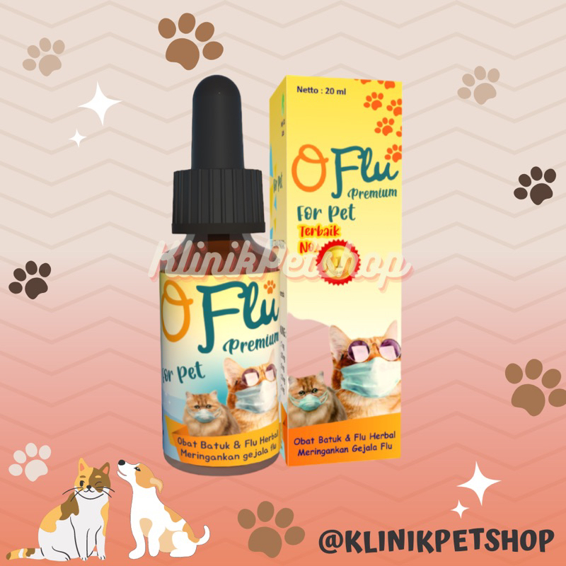 Jual OFlu Obat Batuk & Flu Herbal Kucing Anjing / OFlu Premium For Pet ...