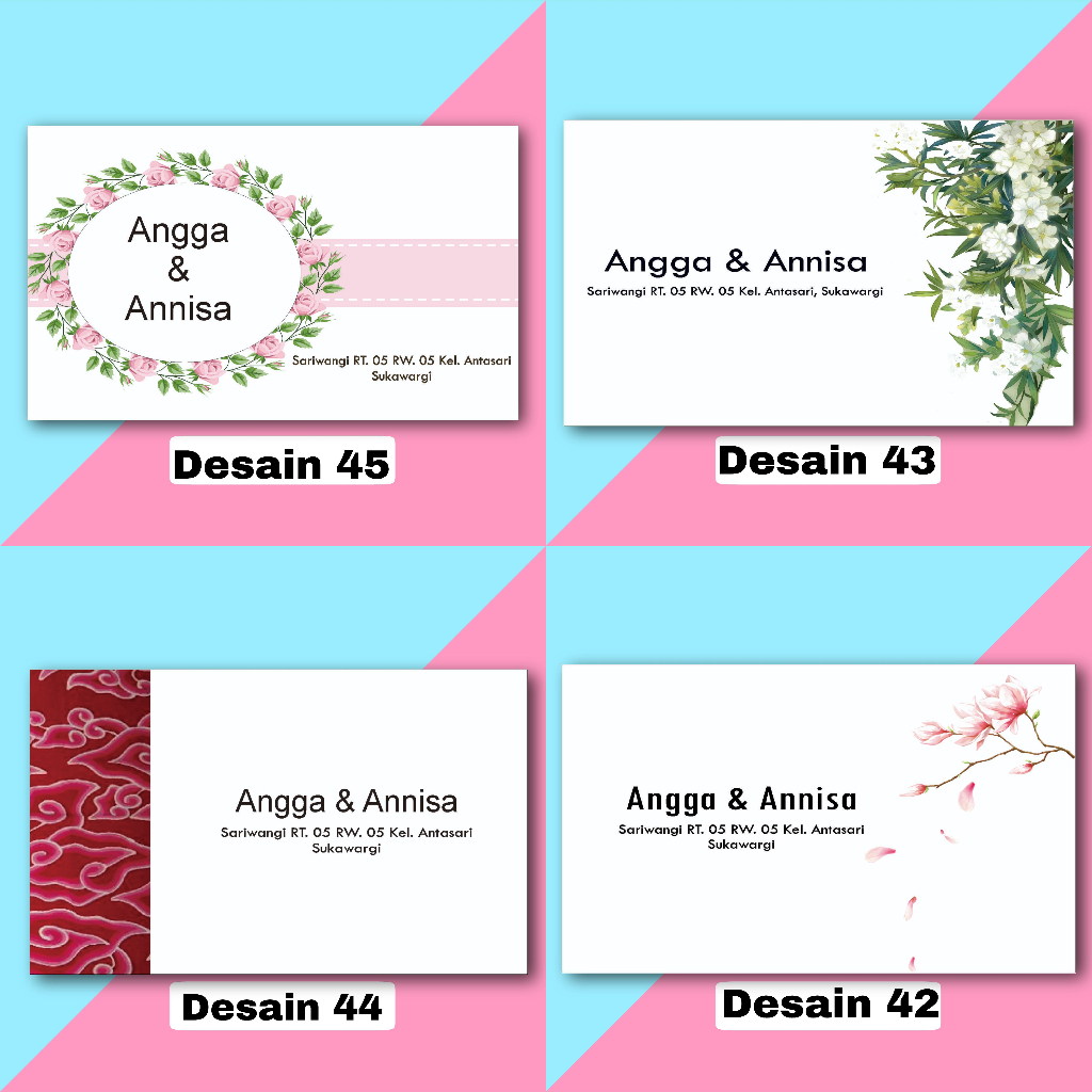 Jual Amplop Kondangan Batik Custome Nama Dan Alamat Isi50pcs Ada ...