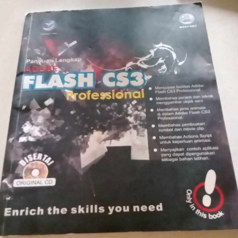 Jual Buku panduan lengkap ADOBE FLASH CS3 Propesional | Shopee Indonesia