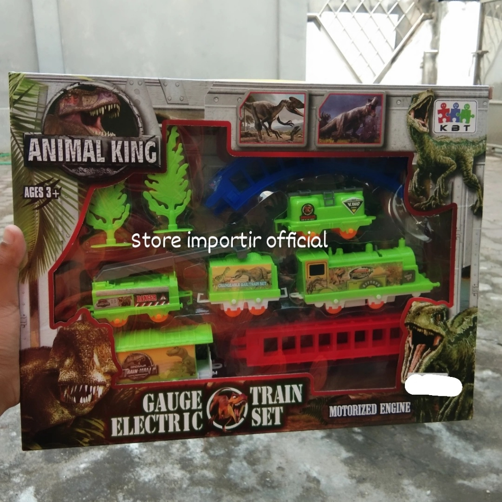 Jual UKURAN PANJANG | Mainan Kereta Api Dino Word 877 33L | 5 GERBONG ...