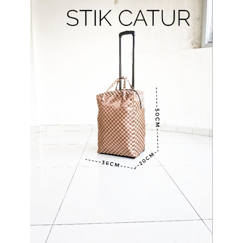 Jual Tas Roda 2 Troli Gagang Trolley Belanja Barang Lipat Shopping ...