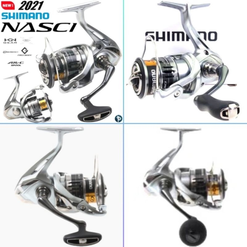 Jual Reel Pancing Shimano NASCI 500 , 2500 HG , C 3000 HG , 4000 XG, C 5000 XG | Shopee Indonesia