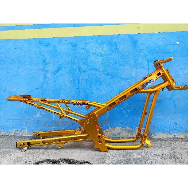 Jual rangka frame almu ninja 150 gold aitech | Shopee Indonesia