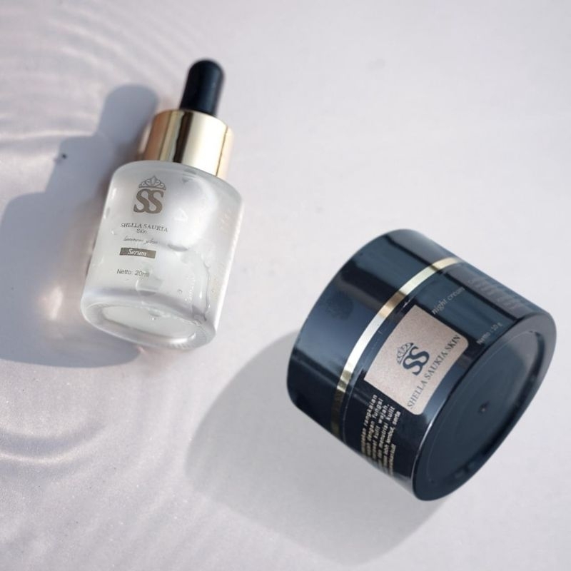 Jual SSSkin Bundle Night Cream dan Serum Shella Saukia Skin | Shopee ...