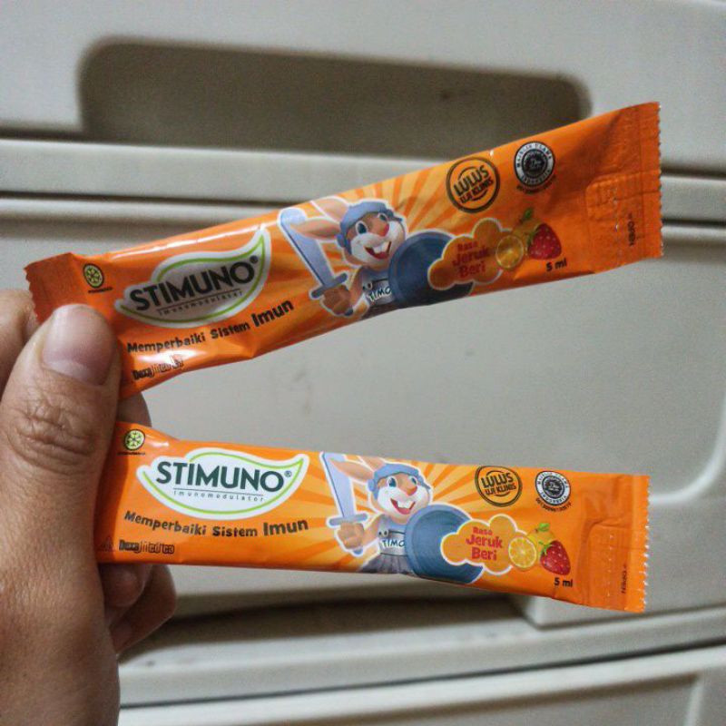 Jual Stimuno sachet 5ml cair stick pack 5 Gratis 1 sirup syrup orange ...