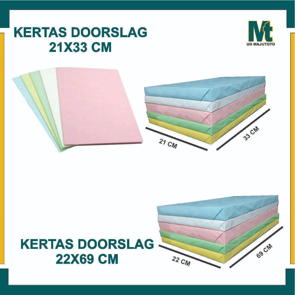 Jual Kertas Doorslag 40 lembar 22x69 dan 33x21 Paper Bungkus Packing ...