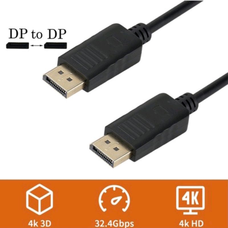 Jual KABEL DISPLAY PORT TO DISPLAY PORT 1.8M | Shopee Indonesia