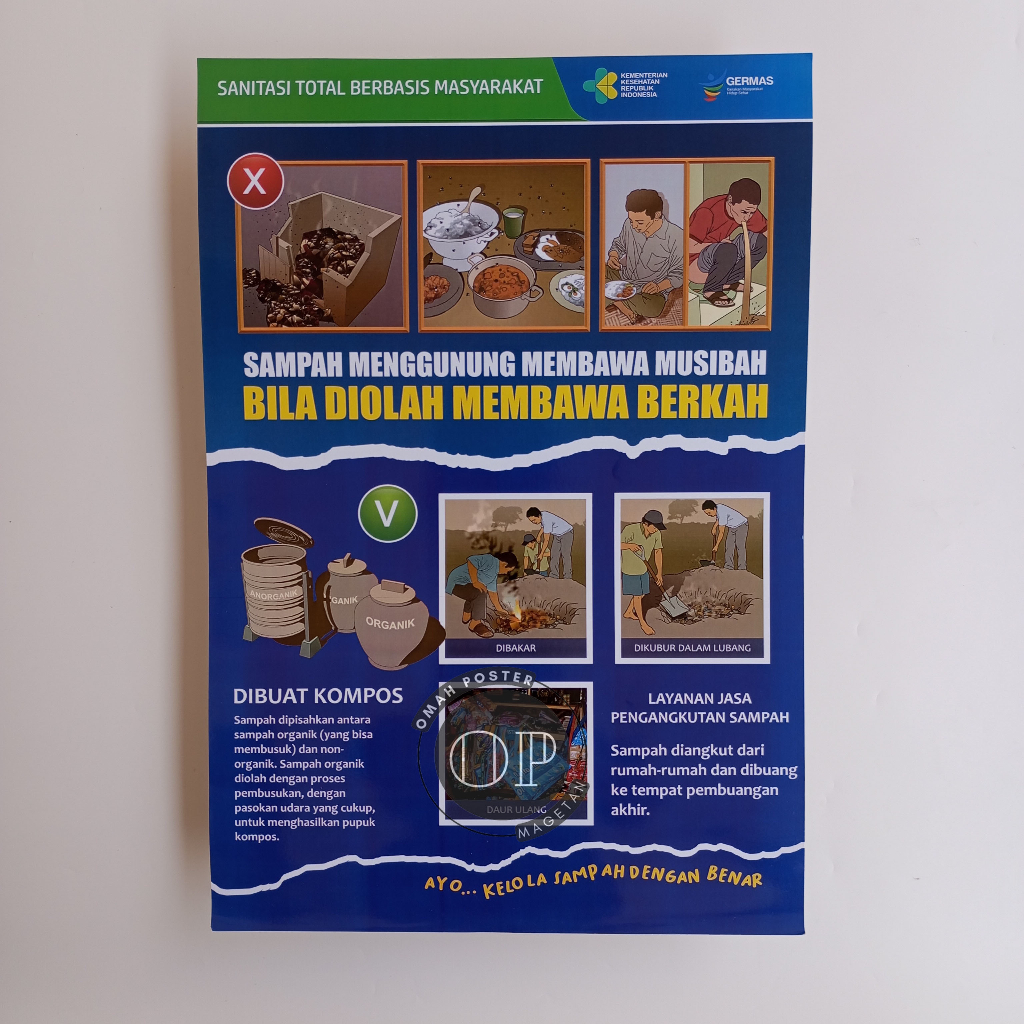 Jual Poster Sampah Menggunung Membawa Musibah - Olah Sampah - Poster ...