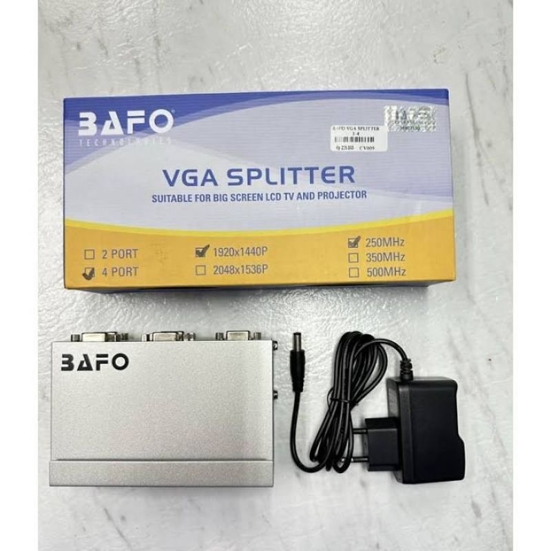 Jual 4 PORT VGA SPLITTER BAFO 250MHZ | Shopee Indonesia
