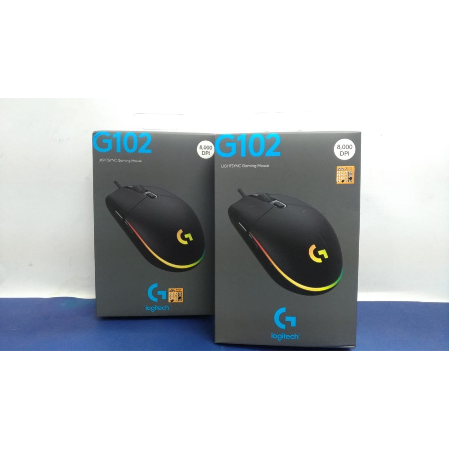 Jual MOUSE LOGITECH KABEL RGB G102 | Shopee Indonesia