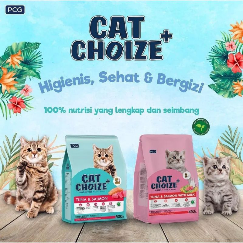 Jual Cat Choize Plus Tuna & Salmon Adult/ Cat Choize Plus Kitten Tuna ...