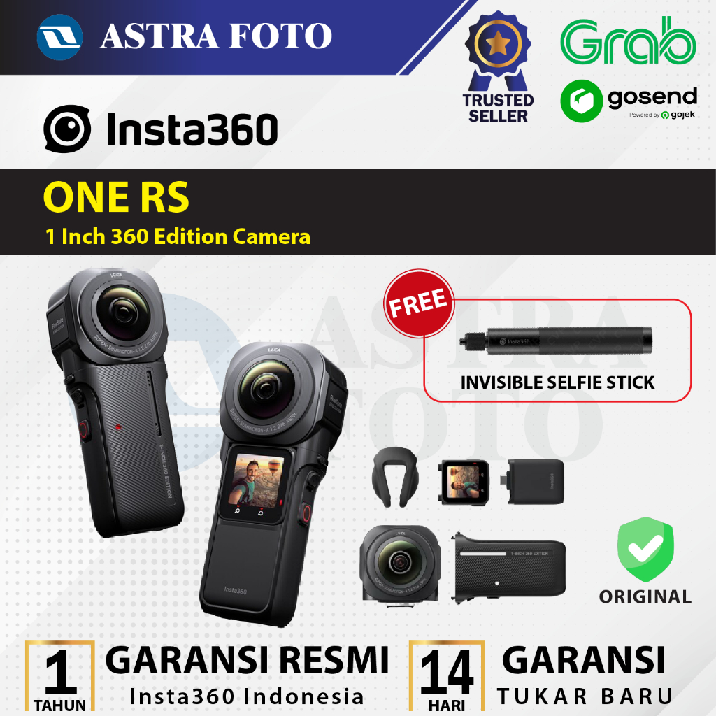 Jual Insta360 ONE RS 1 Inch 360 Edition Camera Insta 360 Resmi Original ...