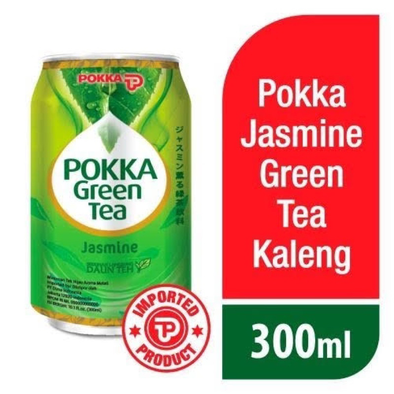 Jual Pokka Green Tea Jasmine Kaleng / Can 300ml 1 dus / Karton isi 24 ...
