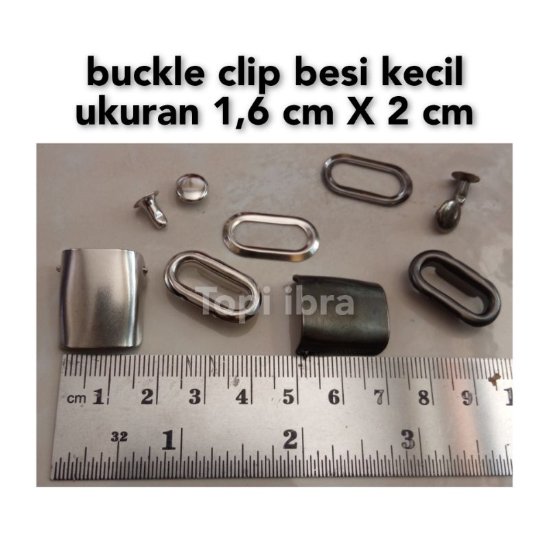 Jual aksesoris topi cakop clip besi kecil 1,6 cm | Shopee Indonesia