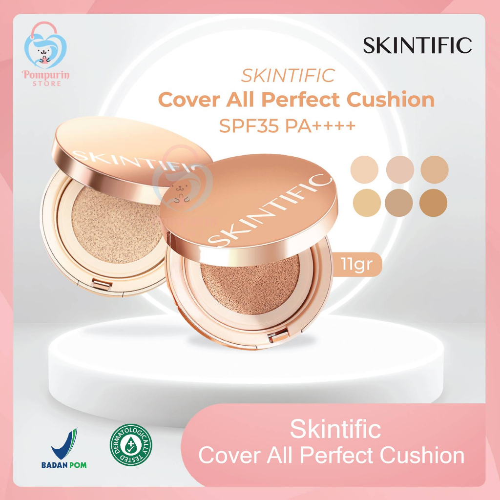 Jual SKINTIFIC Cover All Perfect Cushion SPF35 PA++++ 11gr - Cushion ...
