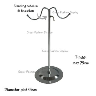 Jual Standing Tas Huruf W/Display Pajangan Etalase Tas Dompet/Gantungan ...