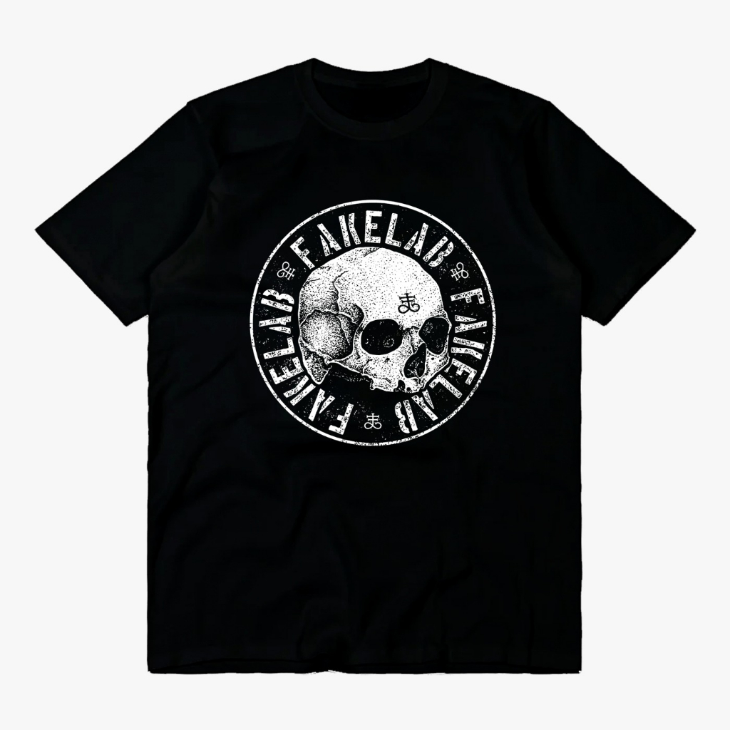 Jual Fakelab Ts Satan Skull Skeleton / Tshirt Darkness Metal / Kaos ...