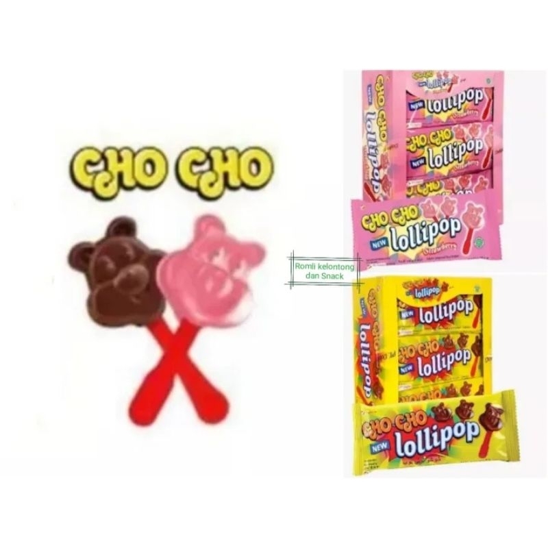 Jual Cho Cho Lollipop (1Pak isi 24Pcs) Chocho Loly | Shopee Indonesia