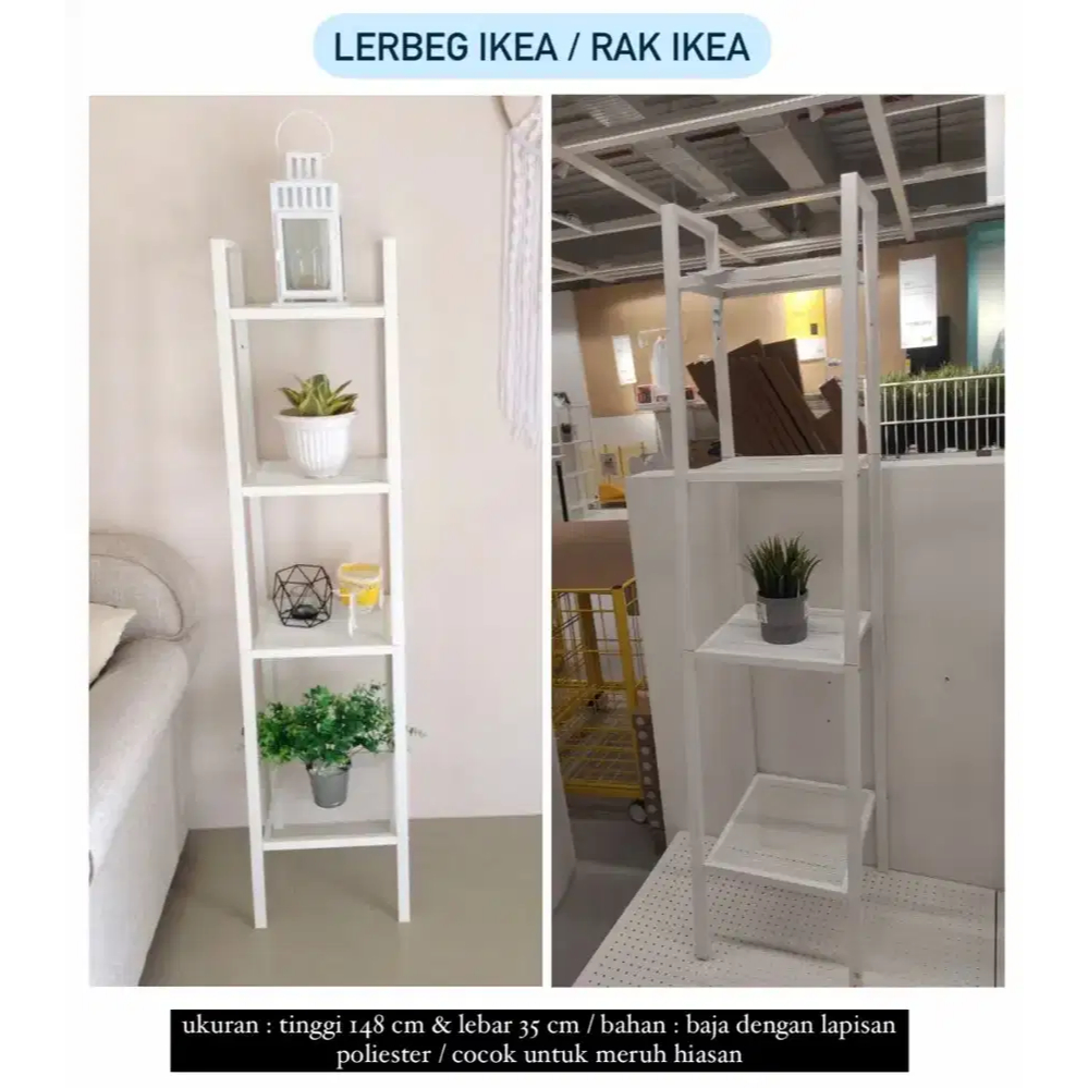 Jual LERBERG Unit Rak putih serbaguna IKEA | Shopee Indonesia