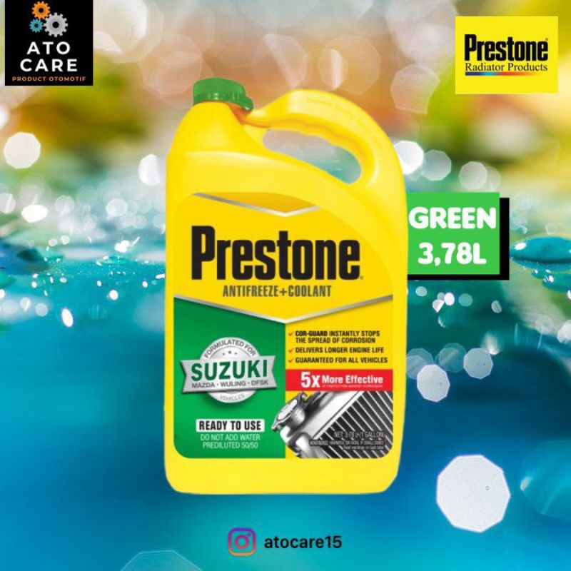 Jual Prestone Radiator Coolant COR Guard 50:50 Hijau Suzuki 3.78Liter | Shopee Indonesia