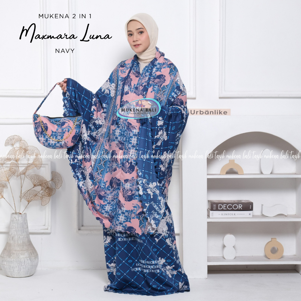 Jual MUKENA BALI TASIK - MUKENA DEWASA SILK DAILY 2 IN 1 MAXMARA LUNA ...