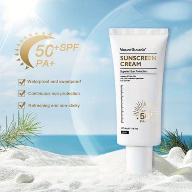 Jual VIBRANT GLAMOUR Whitening Sunscreen Krim Tabir Surya 50Gr Efek ...
