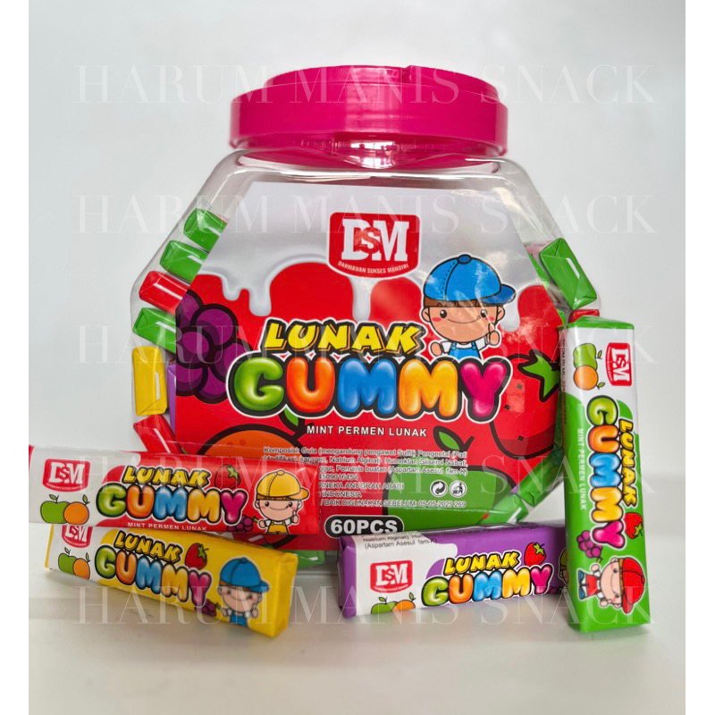 Jual DSM Permen Lunak Gummy Mint isi 60 pcs | Shopee Indonesia