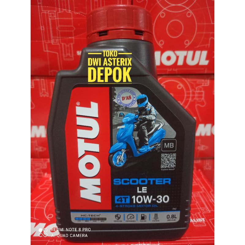 Jual oli mesin motor MOTUL Scooter/Matic LE 4T 10-30 800ml | Shopee Indonesia