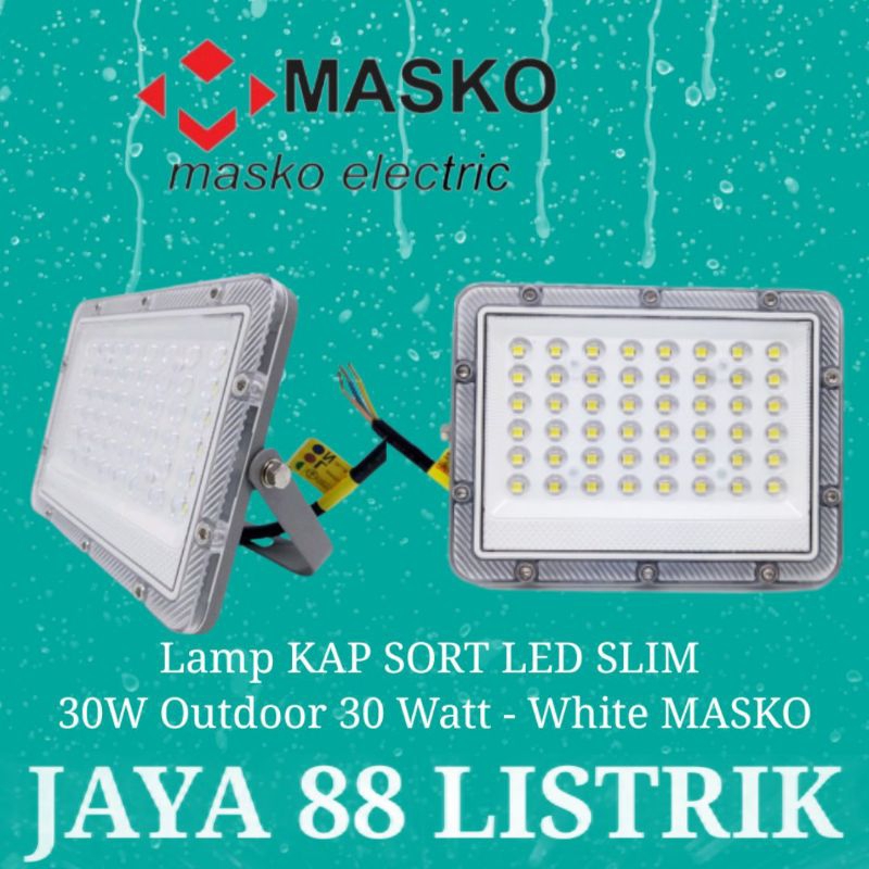 Jual LAMPU LED SOROT SUPER NEW LED SLIM 30W 30 W Outdoor 30 Watt NEW ...