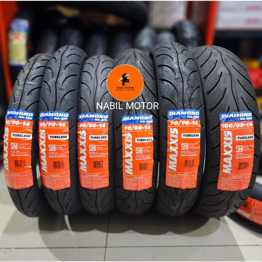 Jual Ban Maxxis Diamond 90/90-14 Ban Ring14 BONUS PENTIL TUBELES ...