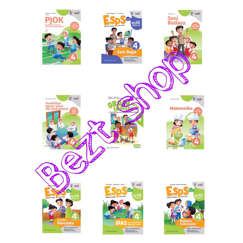 Jual Buku paket kelas 4 SD/MI Kurikulum Merdeka ( KUMER ) - Erlangga | Shopee Indonesia