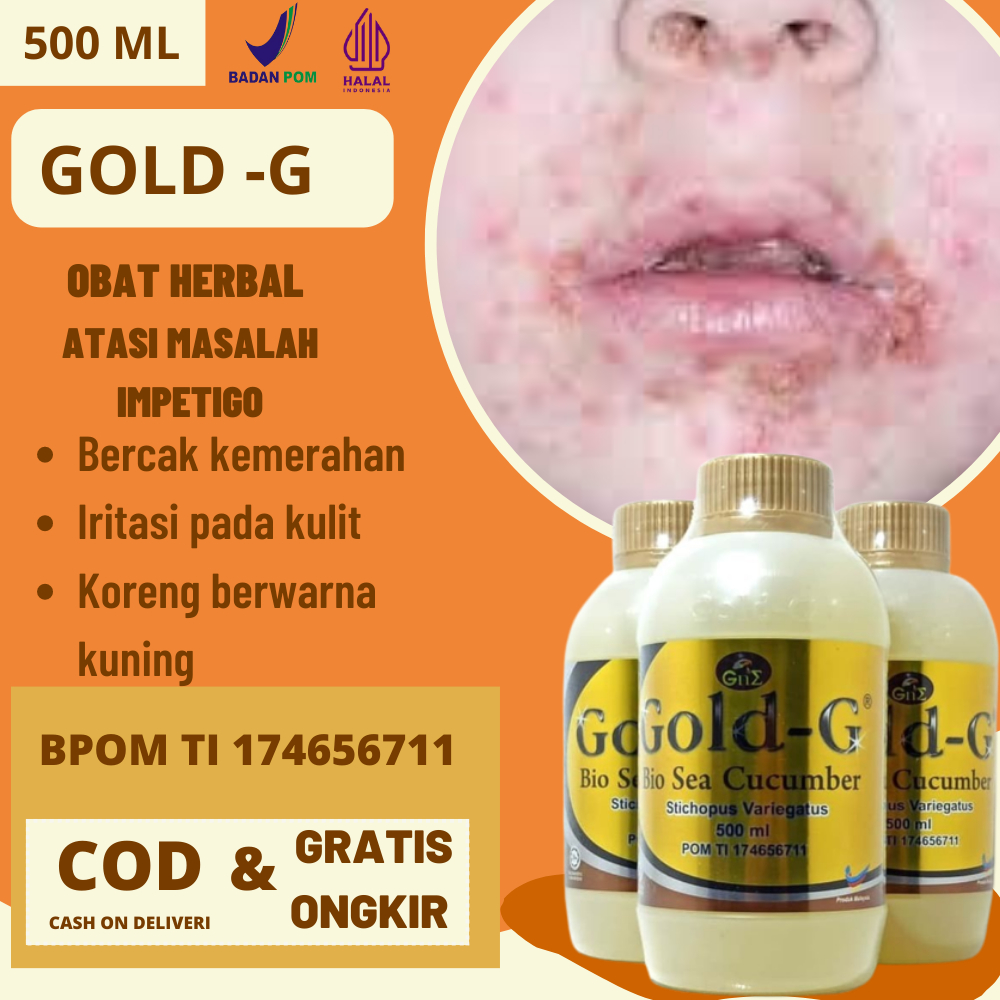 Jual Gold-G Jelly Gamat Obat Atasi Infeksi Kulit Impetigo Gatal Gatal ...