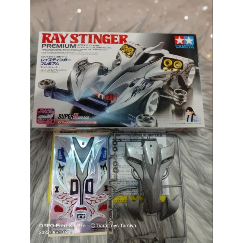 Jual Tamiya 19438 Body Ray Stinger Premium Super 2 Chassis + Decal ...