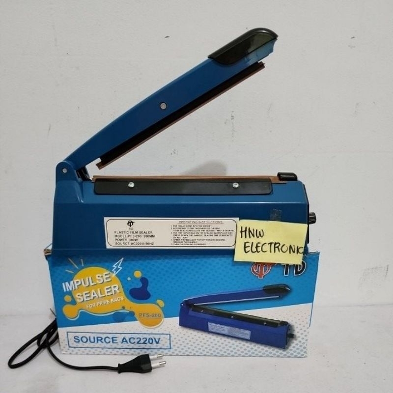 Jual Impulse sealer las plastik alat press tangan 200 mm 20 cm | Shopee ...
