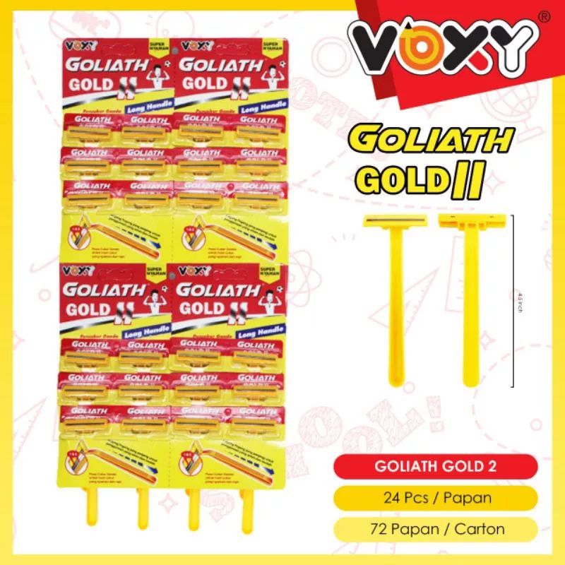 Jual Pisau Cukur/Garuk Cukur-Goliath Kuning Voxy (1pcs) | Shopee Indonesia