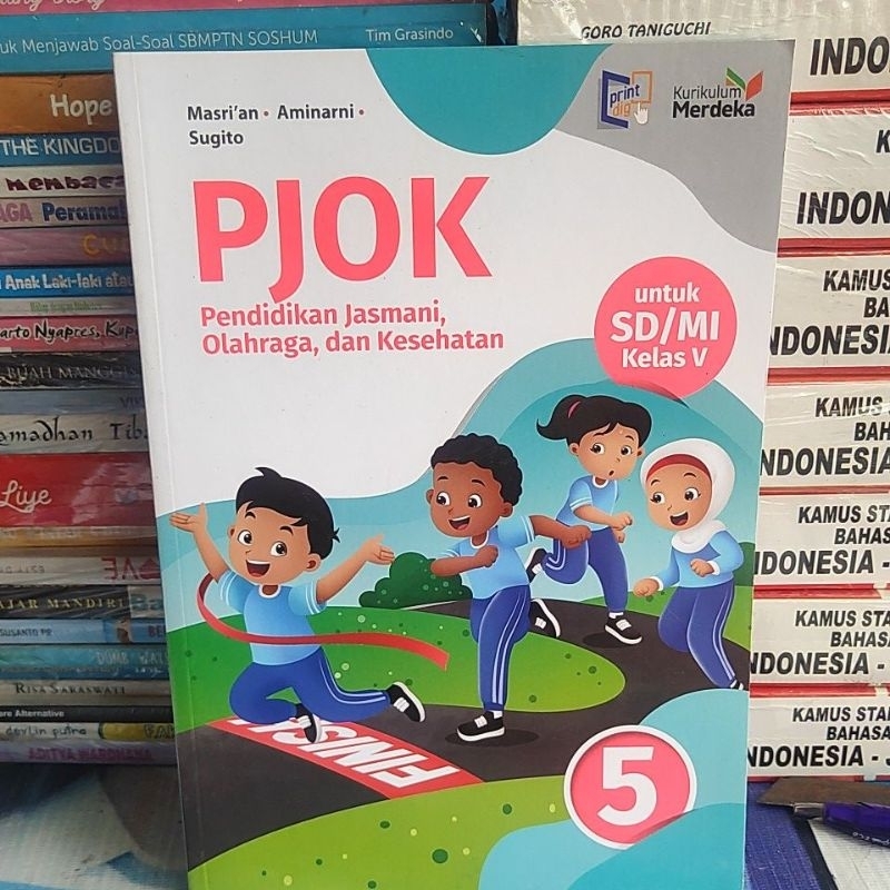 Jual original buku PJOK pendidikan jasmani olahraga dan kesehatan untuk SD MI kelas 5 penerbit ...