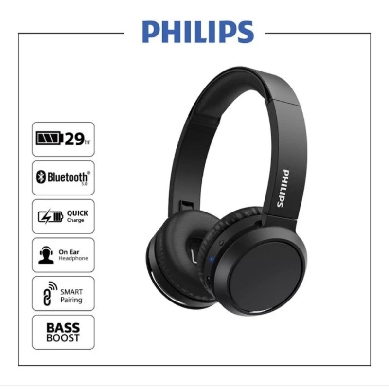 Jual Philips TAH4205 On-ear Wireless Headphones / TAH 4205 - Black ...