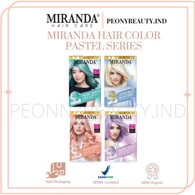 Jual MIRANDA Hair Color PASTEL Series 30ML ORIGINAL | Shopee Indonesia