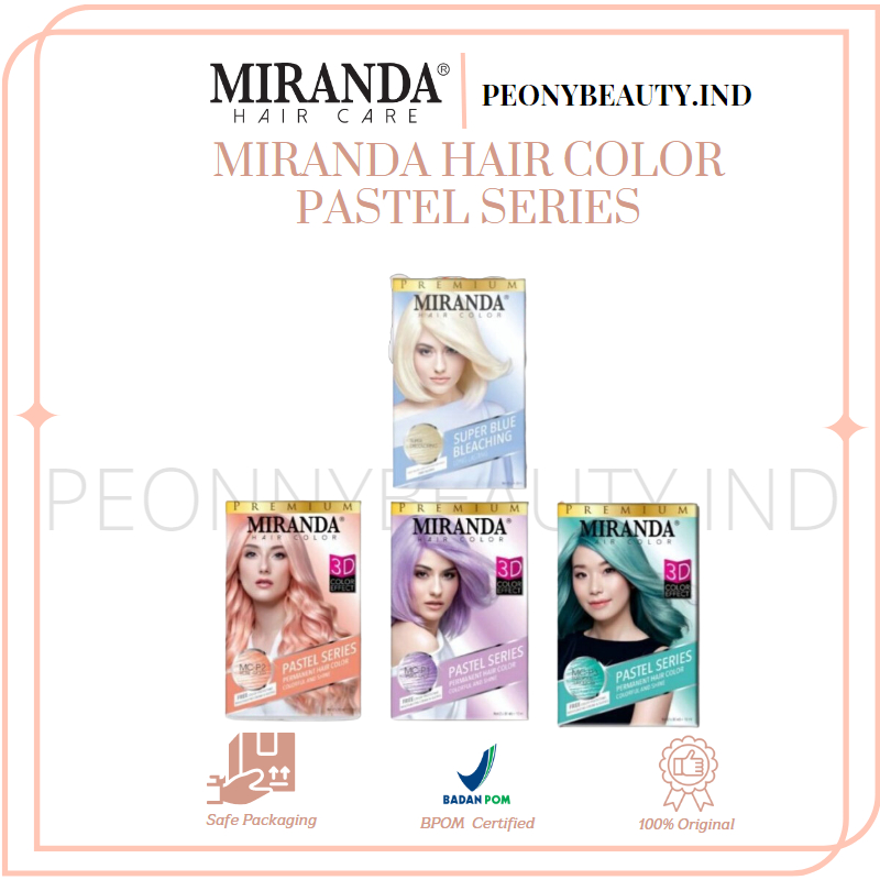 Jual MIRANDA Hair Color PASTEL Series 30ML ORIGINAL | Shopee Indonesia