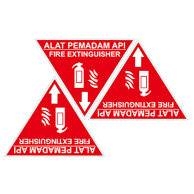 Jual Stker k3 rambu safety segitiga APAR/labrl simbol pemadam | Shopee ...