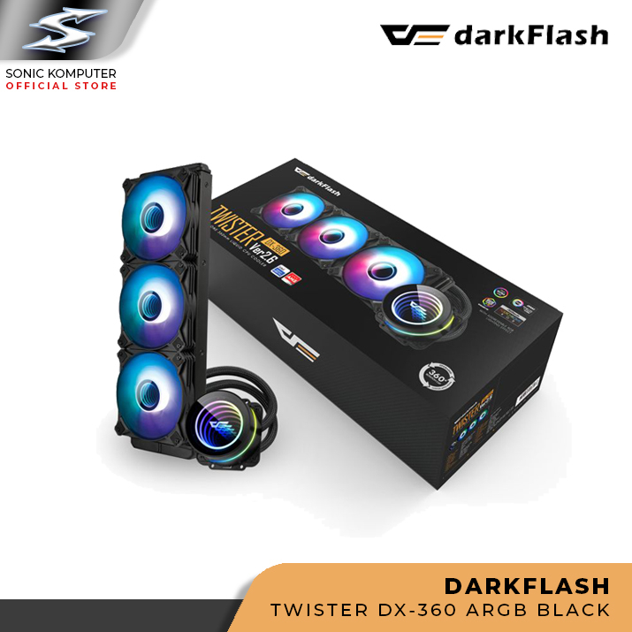Jual Darkflash DX360 V2.6 - ARGB AIO Liquid CPU Cooler Radiator Cooler ...