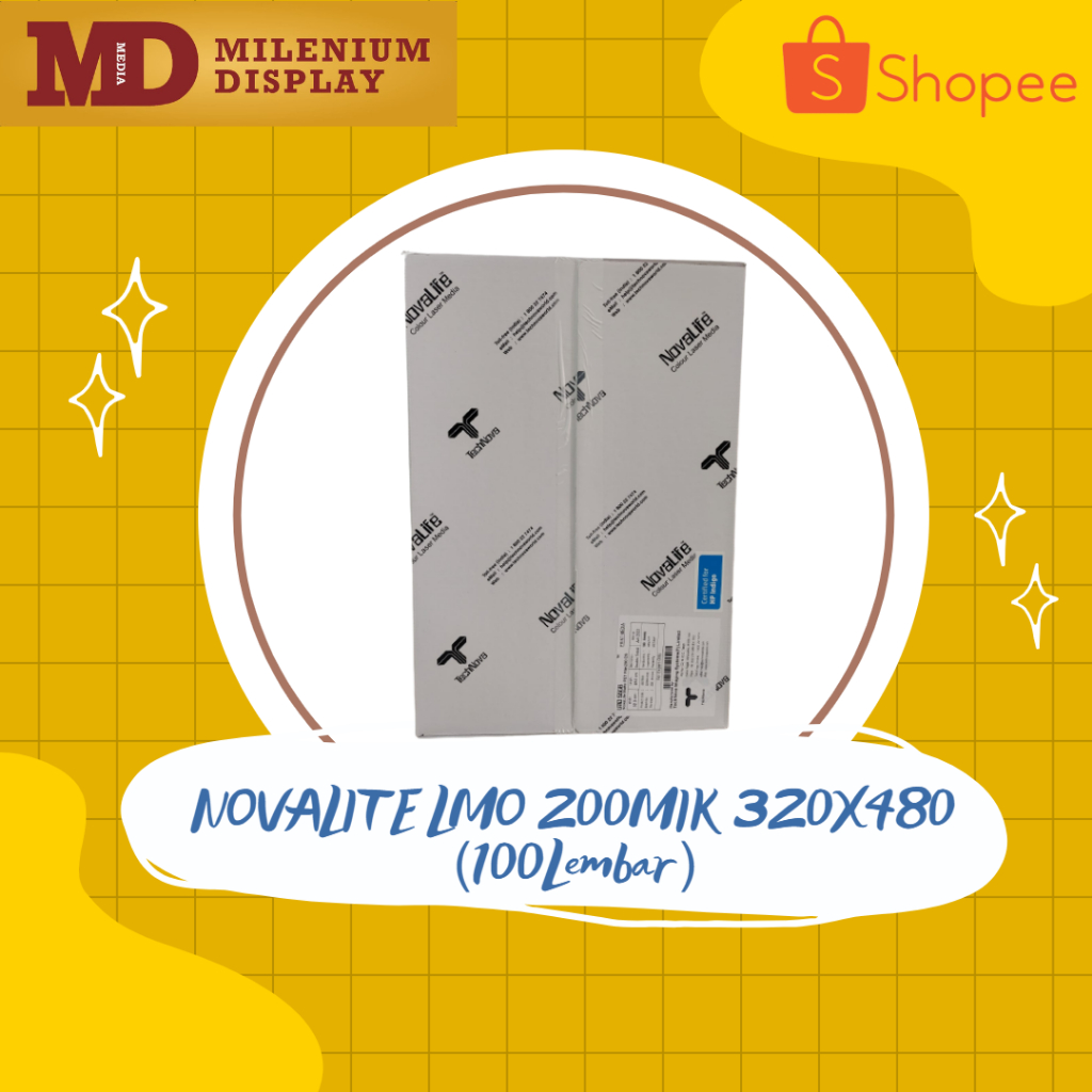 Jual NOVALITE LMO 200MIK 320X480 (100Lembar) | Shopee Indonesia