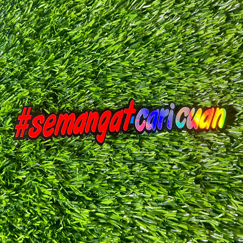 Jual Stiker semangat cari cuan cutting sticker tumpuk | Shopee Indonesia