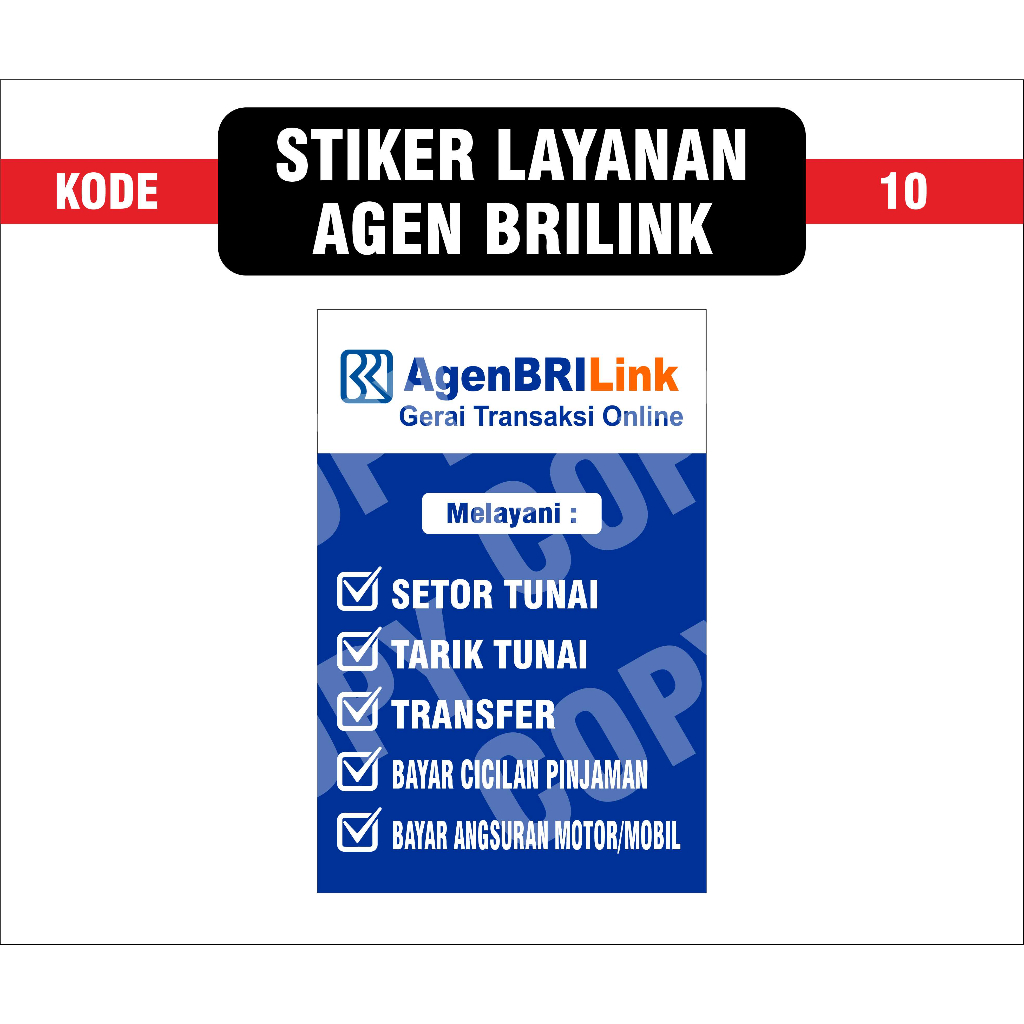 Jual STIKER LAYANAN AGEN BRILINK | Shopee Indonesia Jual STIKER LAYANAN AGEN BRILINK | Shopee Indonesia