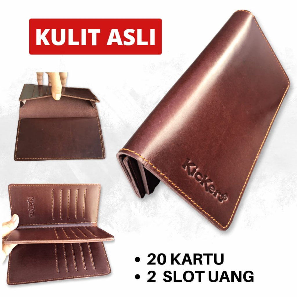 Jual DOmpet Panjang kulit asli FUll kulit Merk hush puppies | Shopee ...