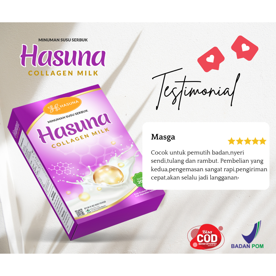 Jual Susu Collagen Hasuna Kolagen pemutih badan nyeri sendi tulang ...