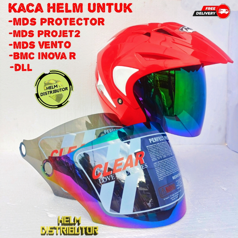 Jual Kaca Helm Visor Helm MDS Protector/MDS Projet2/MDS Vento/BMC inova ...