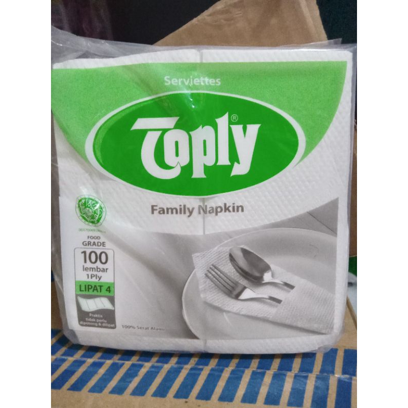 Jual [ 10pcs ] Toply family napkin tissue 100 lembar | Shopee Indonesia