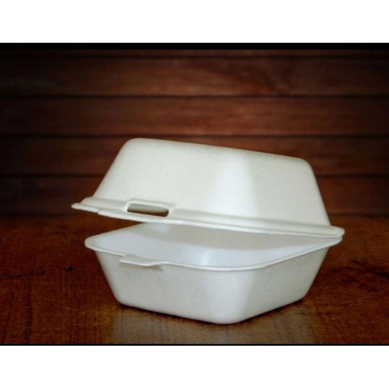 Jual STYROFOAM BURGER KOTAK MAKAN GABUS STEROFOM MAKANAN isi 200pc ...